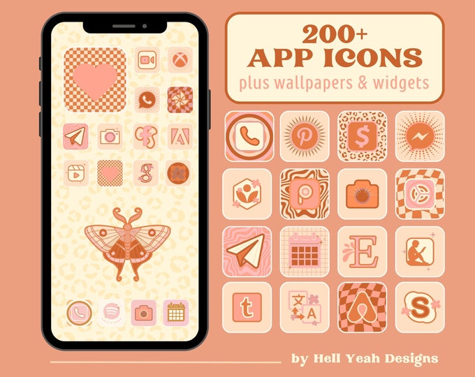 200+ Retro App Icon Packs - Etsy