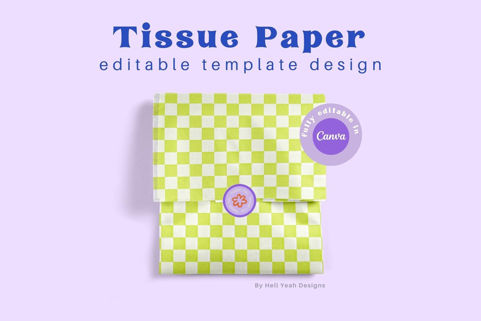 Funky Checkered Pattern Tissue/wrapping Paper Design, Editable in Canva ...
