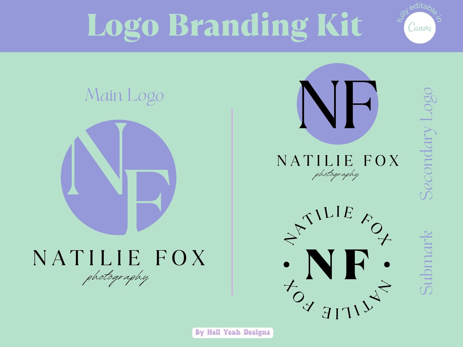 Pre-made Logo Templates Editable Canva Logo Designs - Etsy