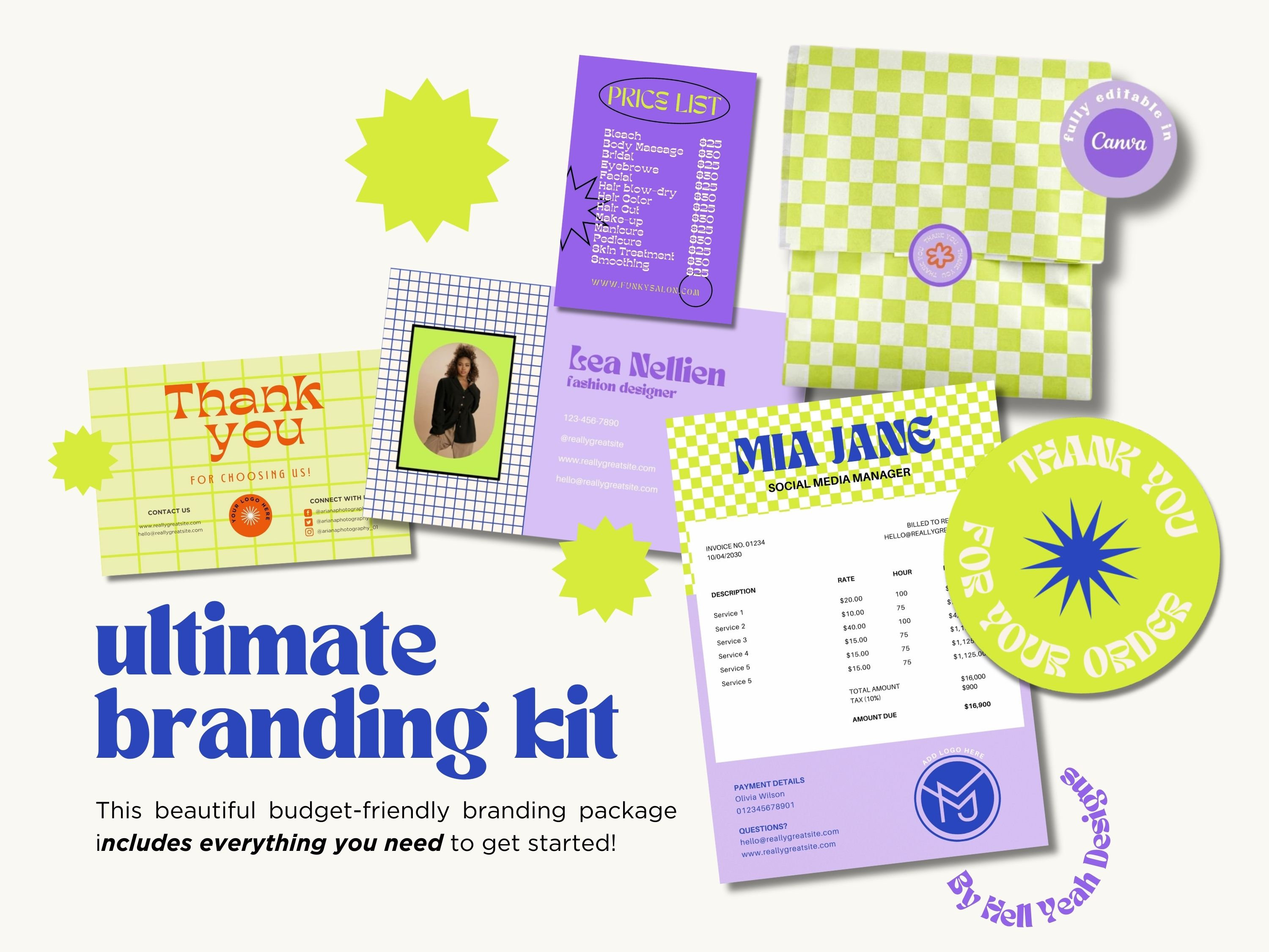 Ultimate Branding Kit, Editable Brand Identity Canva Templates - Etsy