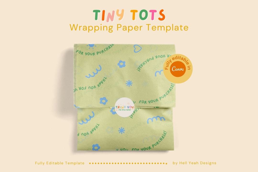 Fun Pattern Tissue/wrapping Paper Design Template, Editable in Canva - Etsy
