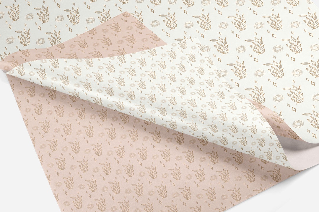 Digital Tissue Paper Boho Design Wrapping Paper Branding - Etsy UK
