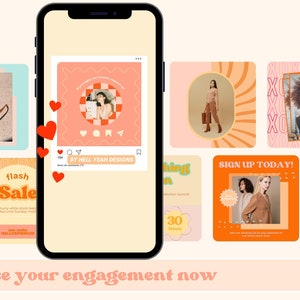Funky & Fab Instagram Post Templates Fully Editable in Canva - Etsy