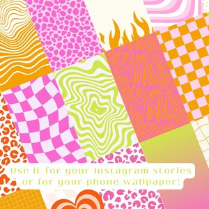 Vibrant Vibez Instagram Story Background Templates, Trendy Phone ...
