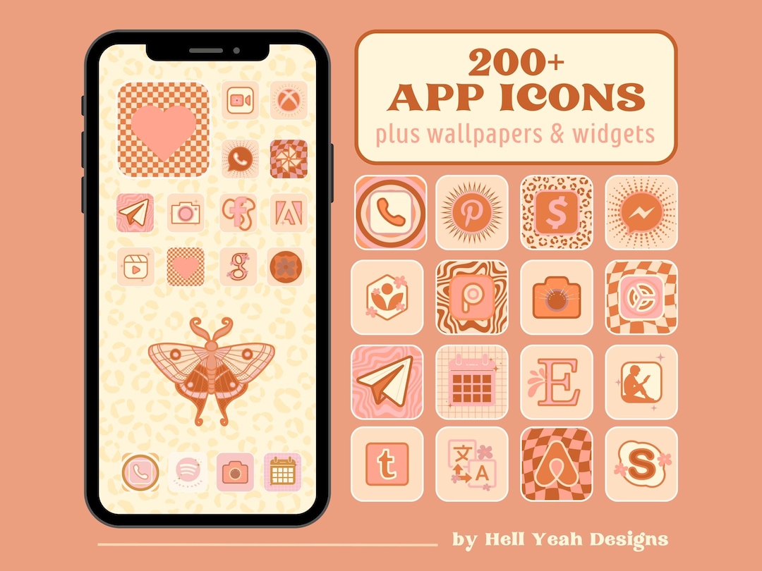 200+ Retro App Icon Packs - Etsy