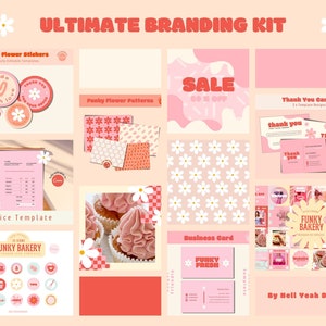 Funky Flower Branding Kit - Etsy