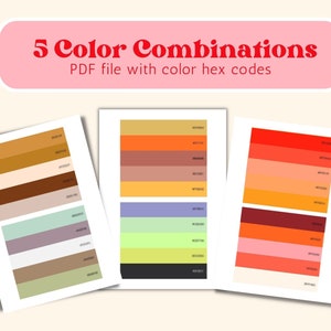 HUGE Color Palette Library - Etsy