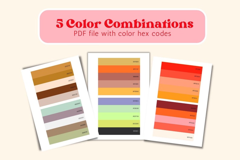 HUGE Color Palette Library - Etsy
