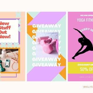 Funky Instagram Story Templates Canva Trendy Instagram - Etsy