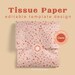 Terrazzo Tissue/wrapping Paper Design, Editable in Canva - Etsy