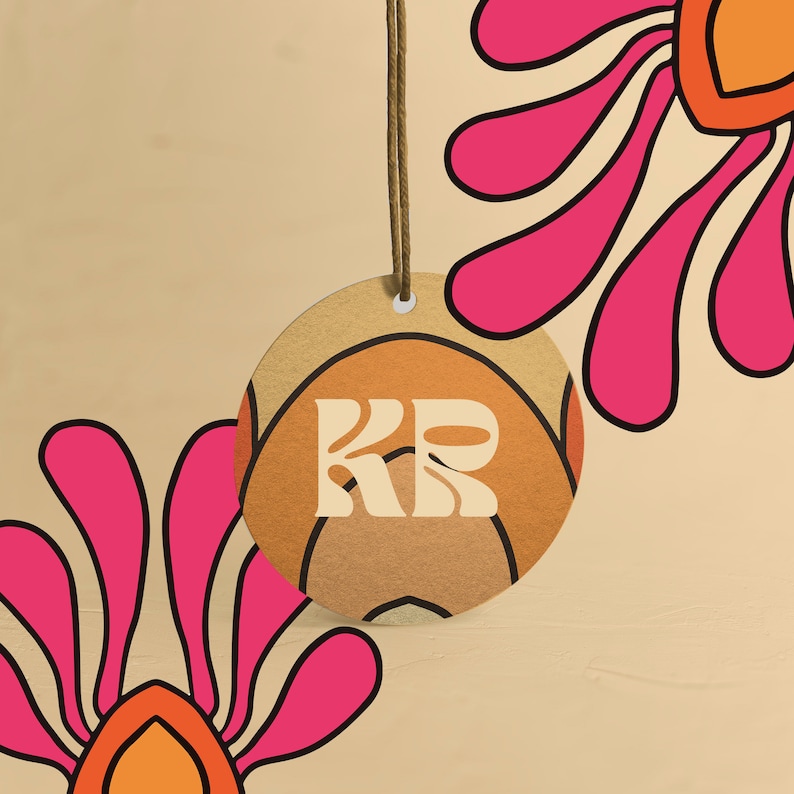 Groovy 60s Vibe Shapes Set Bright Clipart Graphic Design - Etsy