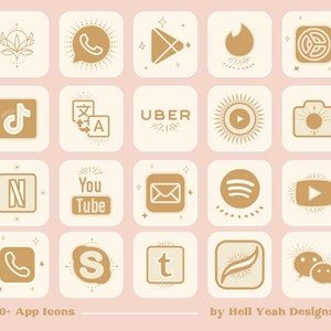 IOS Boho App Covers, 200+ App Icons - Etsy