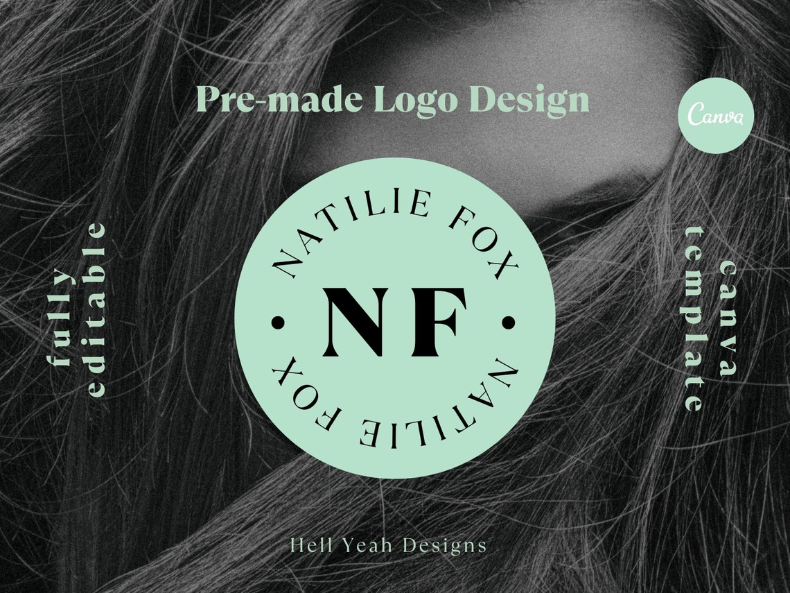 Pre-made Logo Templates Editable Canva Logo Designs - Etsy