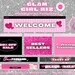 Glam Girl Web Banners Templates Fully Editable in Canva - Etsy