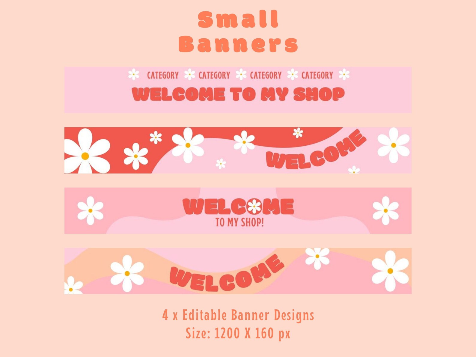 Funky Etsy Shop Kit Etsy Banner Design Templates DIY Etsy - Etsy