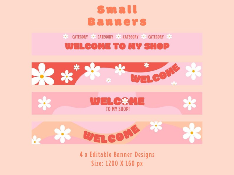 Funky Etsy Shop Kit Etsy Banner Design Templates DIY Etsy - Etsy