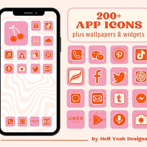 200+ Funky Cherry App Icon Packs - Etsy