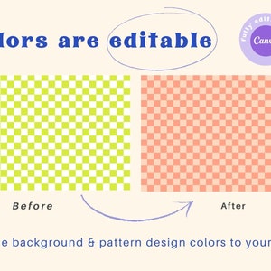 Funky Checkered Pattern Tissue/wrapping Paper Design, Editable in Canva ...