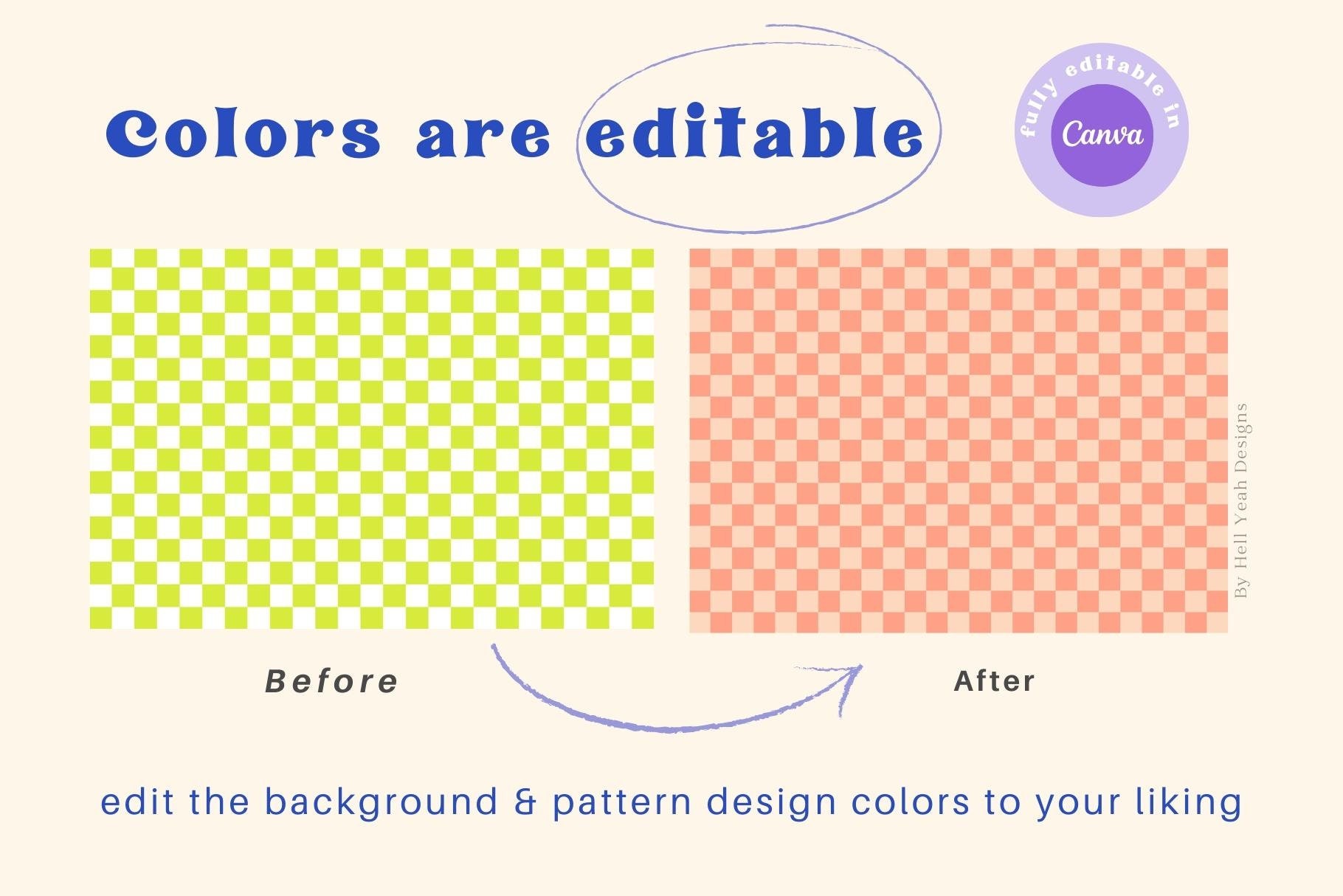 Funky Checkered Pattern Tissue/wrapping Paper Design, Editable in Canva ...
