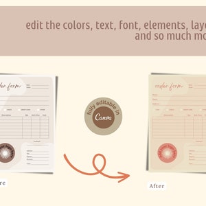 Order Forms Template - Fully Editable in Canva - Etsy