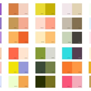 HUGE Color Palette Library - Etsy