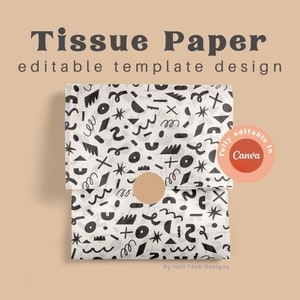 Funky Tissue/wrapping Paper Design, Editable in Canva - Etsy