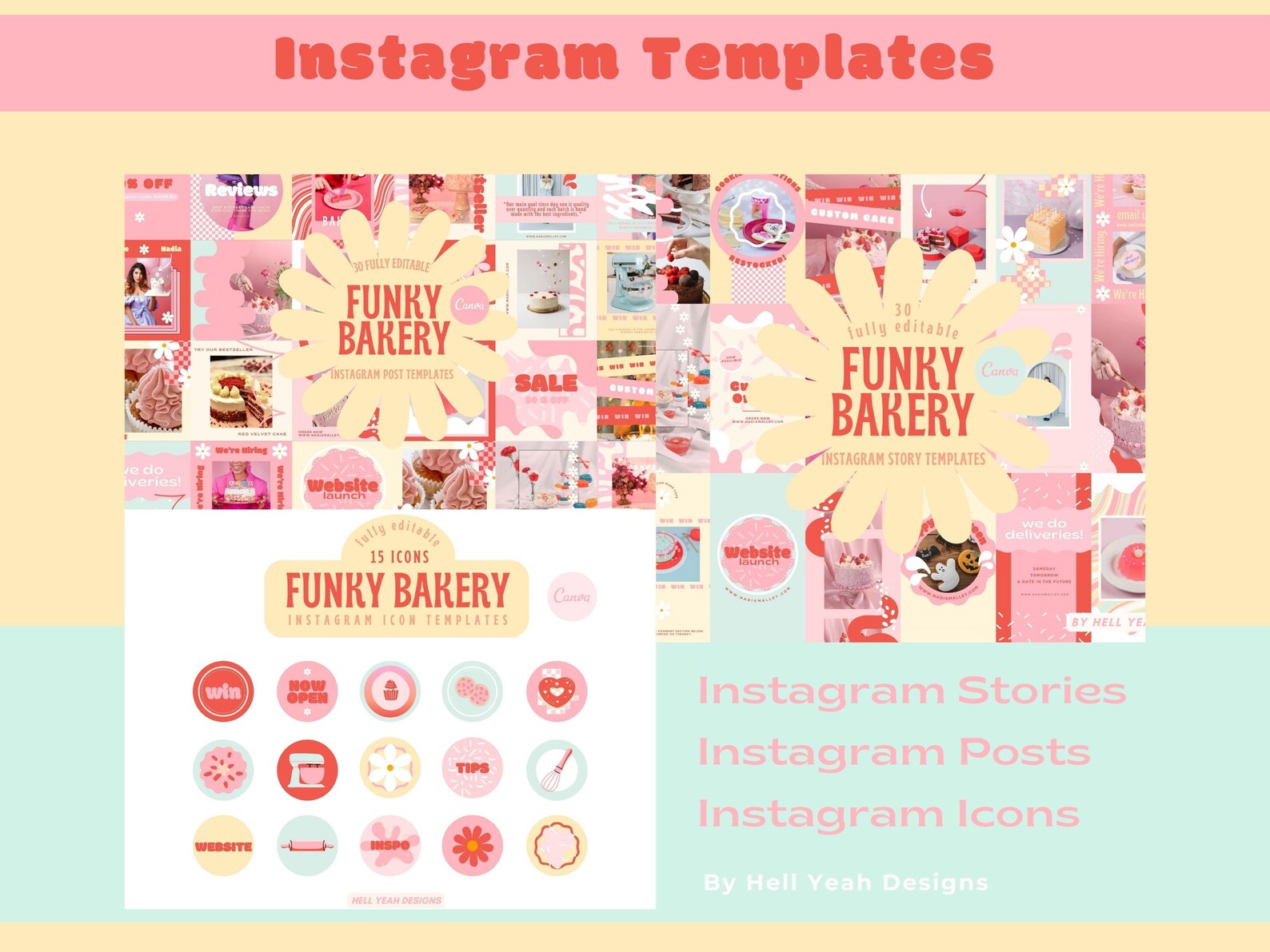 Funky Flower Branding Kit - Etsy