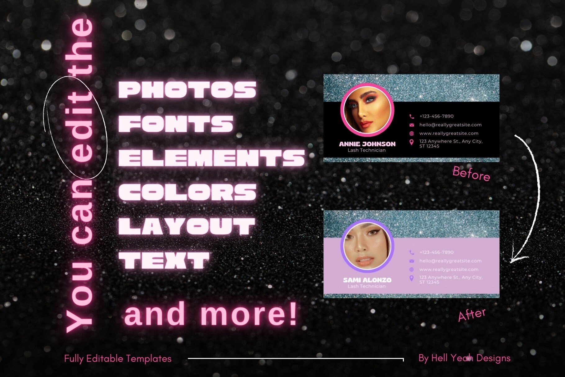 Glamorous Business Email Signature Template Design, Cosmetics Branding ...