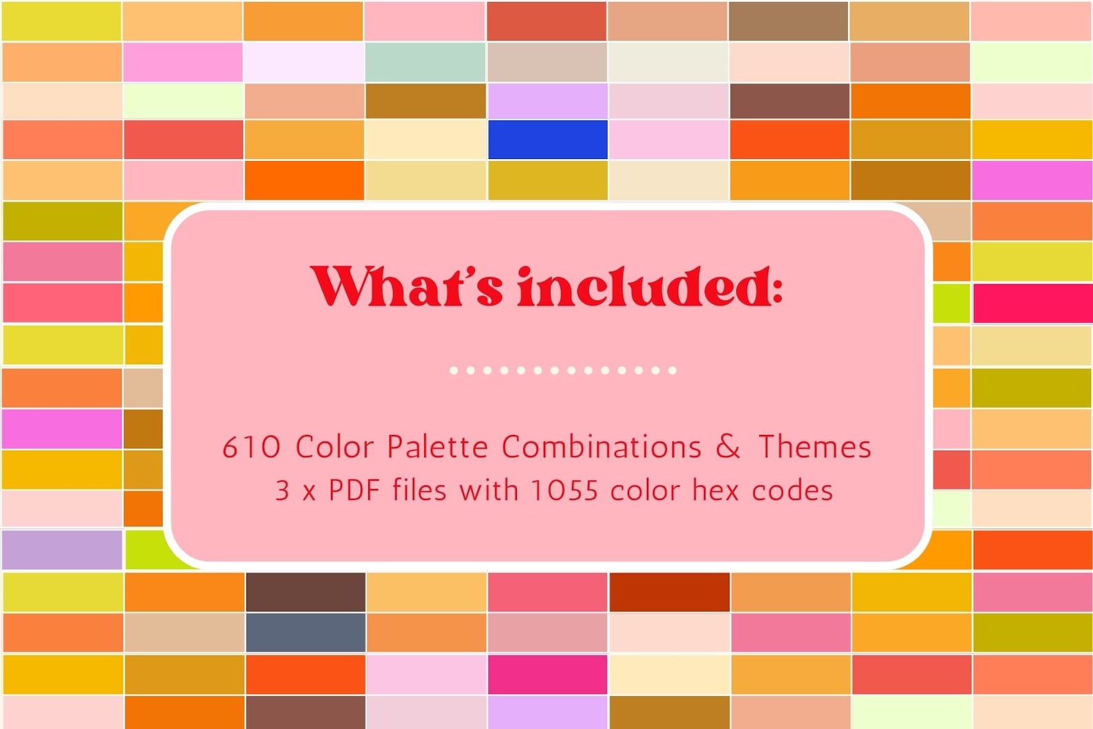 HUGE Color Palette Library - Etsy