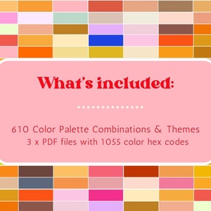 HUGE Color Palette Library - Etsy