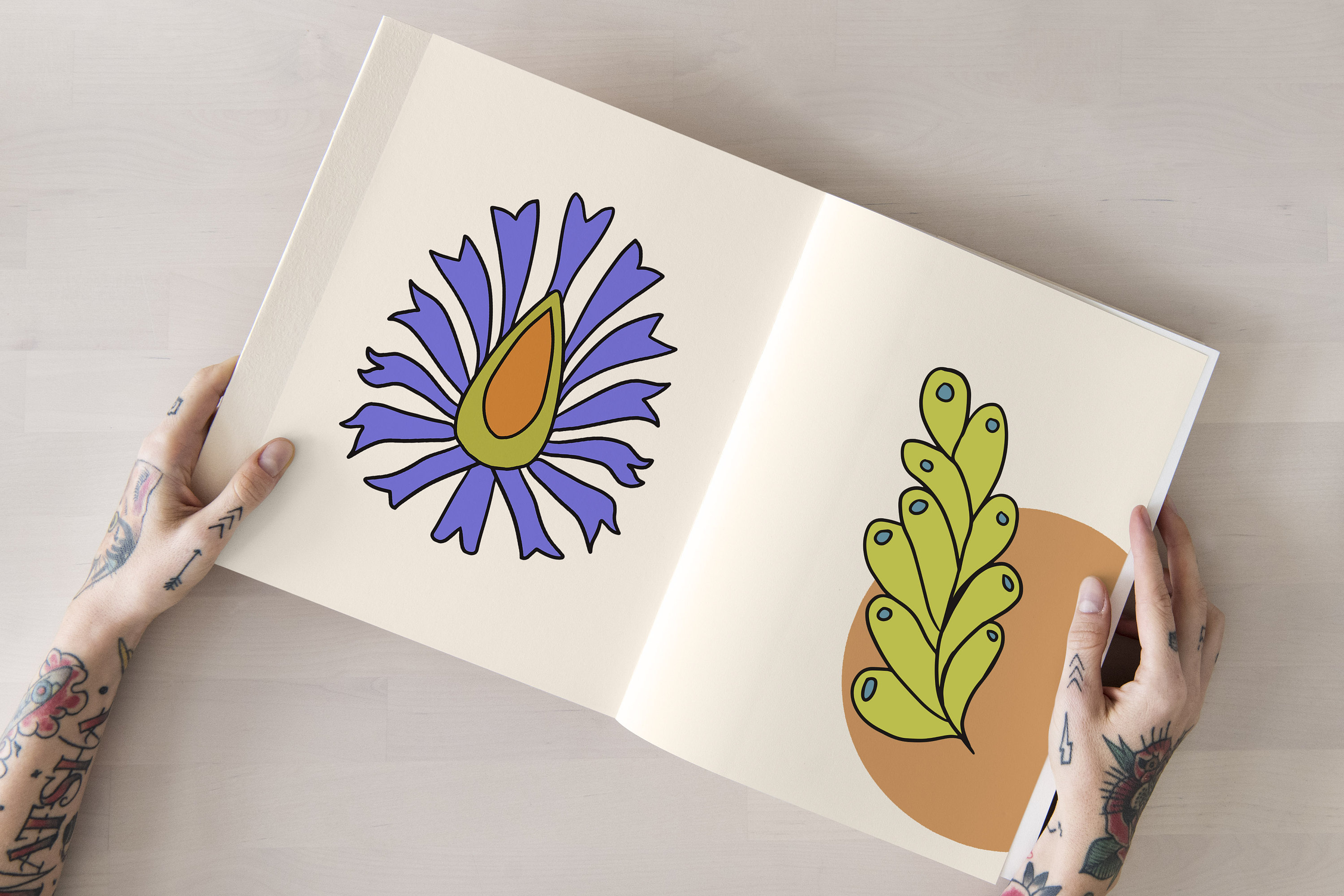 Groovy 60s Vibe Shapes Set Bright Clipart Graphic Design - Etsy