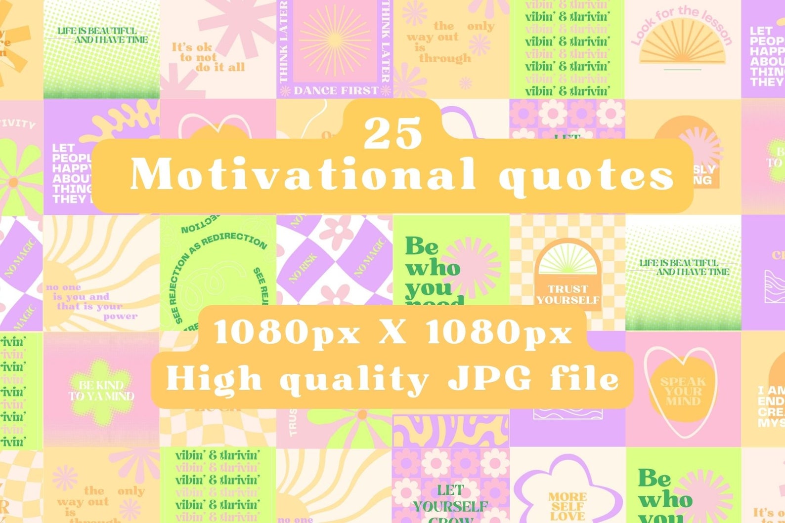 Funky Motivational Quotes Posts Instagram. Ready-to-post. - Etsy