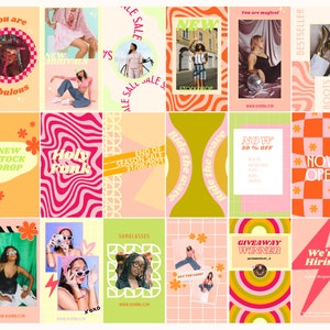 FUNKY INSTAGRAM BUNDLE, Editable Canva Templates - Etsy