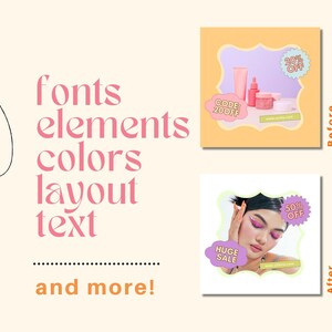 100 Super Cute Instagram Post Templates Canva - Etsy