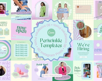 Coaching Post Templates Canva, Colorful Funky Instagram Templates - Etsy
