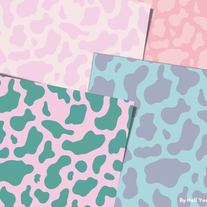 Cow Print Pattern Tissue/wrapping Paper Design, Editable in Canva - Etsy