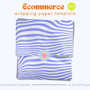 Ecommerce Tissue/wrapping Paper Design, Editable in Canva - Etsy