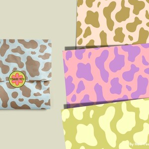 Cow Print Pattern Tissue/wrapping Paper Design, Editable in Canva - Etsy