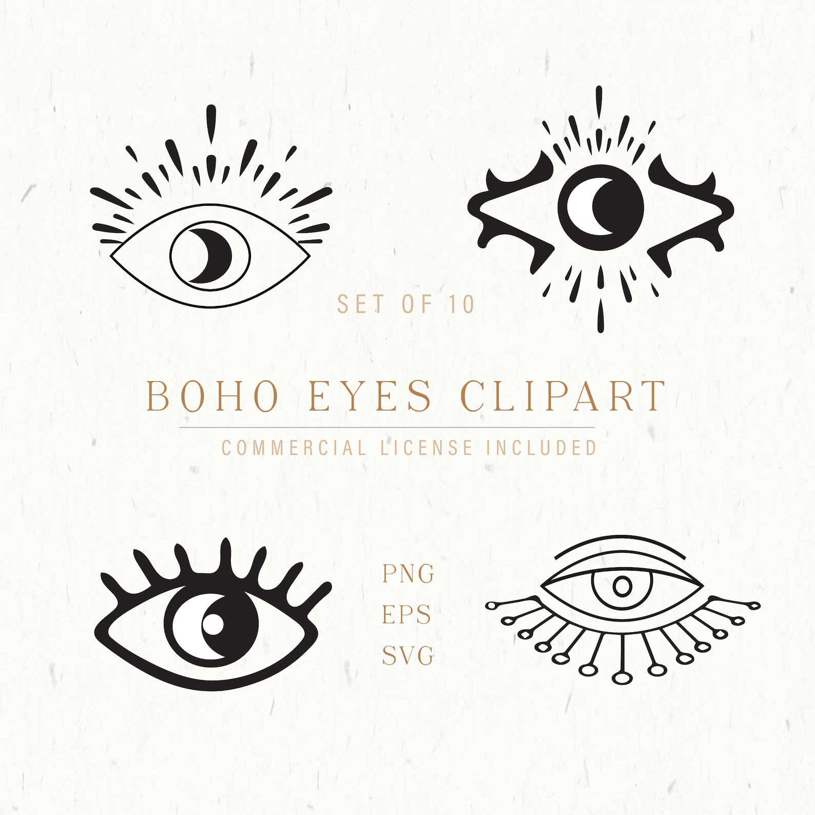 Boho Eyes Vector Clipart Eye Eye Svg Boho Eyes Design Third - Etsy ...