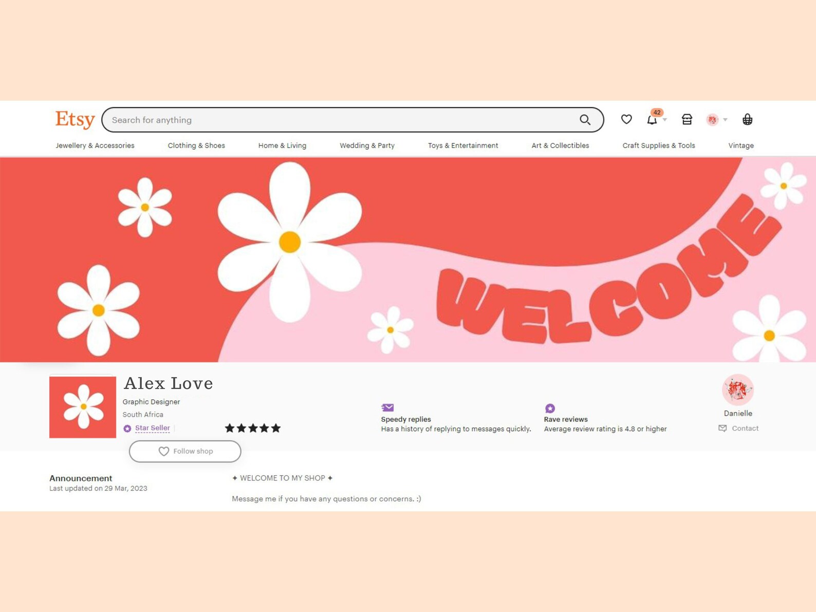 Funky Etsy Shop Kit Etsy Banner Design Templates DIY Etsy - Etsy