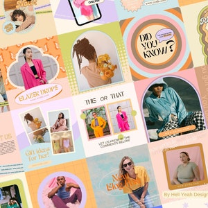 100 Super Cute Instagram Post Templates Canva - Etsy