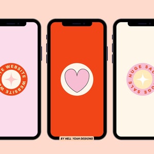 Funky Instagram Icon Covers, Canva Templates - Etsy