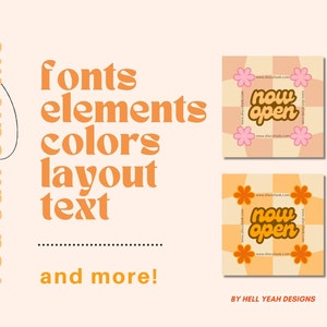 Disco Cowgirl Instagram Bundle, Editable Canva Templates - Etsy