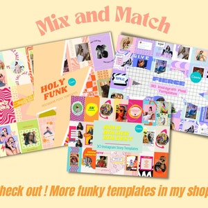 Vibrant Vibes Instagram Story Templates, Fully Editable in Canva - Etsy