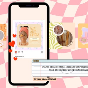 100 Super Cute Instagram Post Templates Canva - Etsy