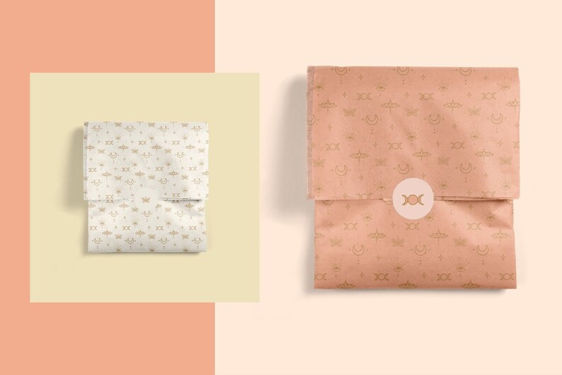Boho Pattern Tissue/wrapping Paper Design, Editable in Canva - Etsy