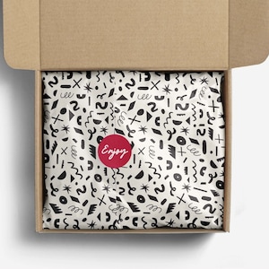 Funky Tissue/wrapping Paper Design, Editable in Canva - Etsy