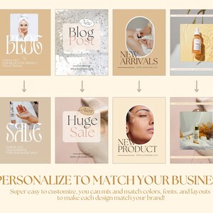 100 Bare Beauty Instagram Portrait Post Templates | Fully Editable in ...