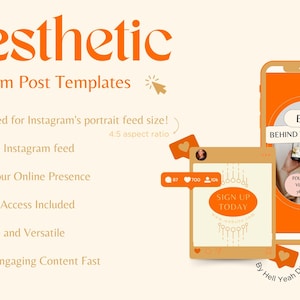 Coaching Post Templates Canva, Colorful Funky Instagram Templates - Etsy