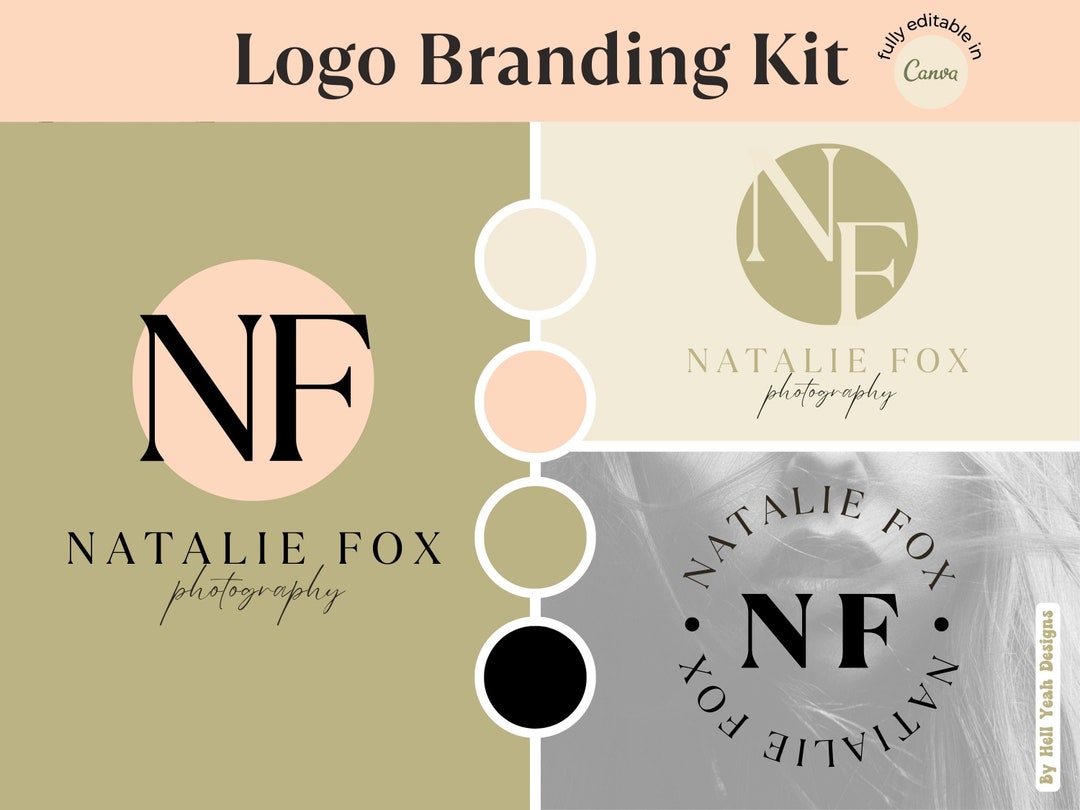 Logo Branding Kit, Editable Canva Logo Designs - Etsy